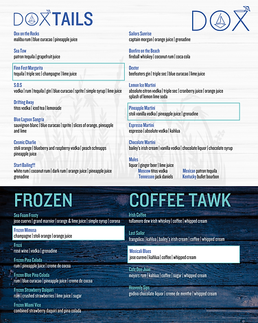 Dox Bar and Kitchen | Waterfront Dining Open Year-Round