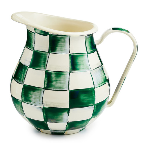 Emerald Check Pitcher | MacKenzie Childs UK