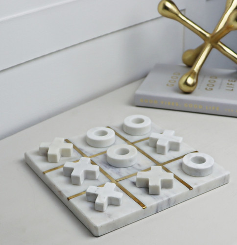 Tic Tac Toe White Marble Game | Tones And Textures
