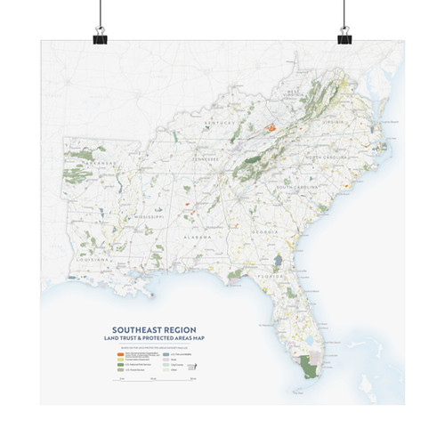 Southeast Region Land Trust & Protected Areas Map | Online Maps For Land