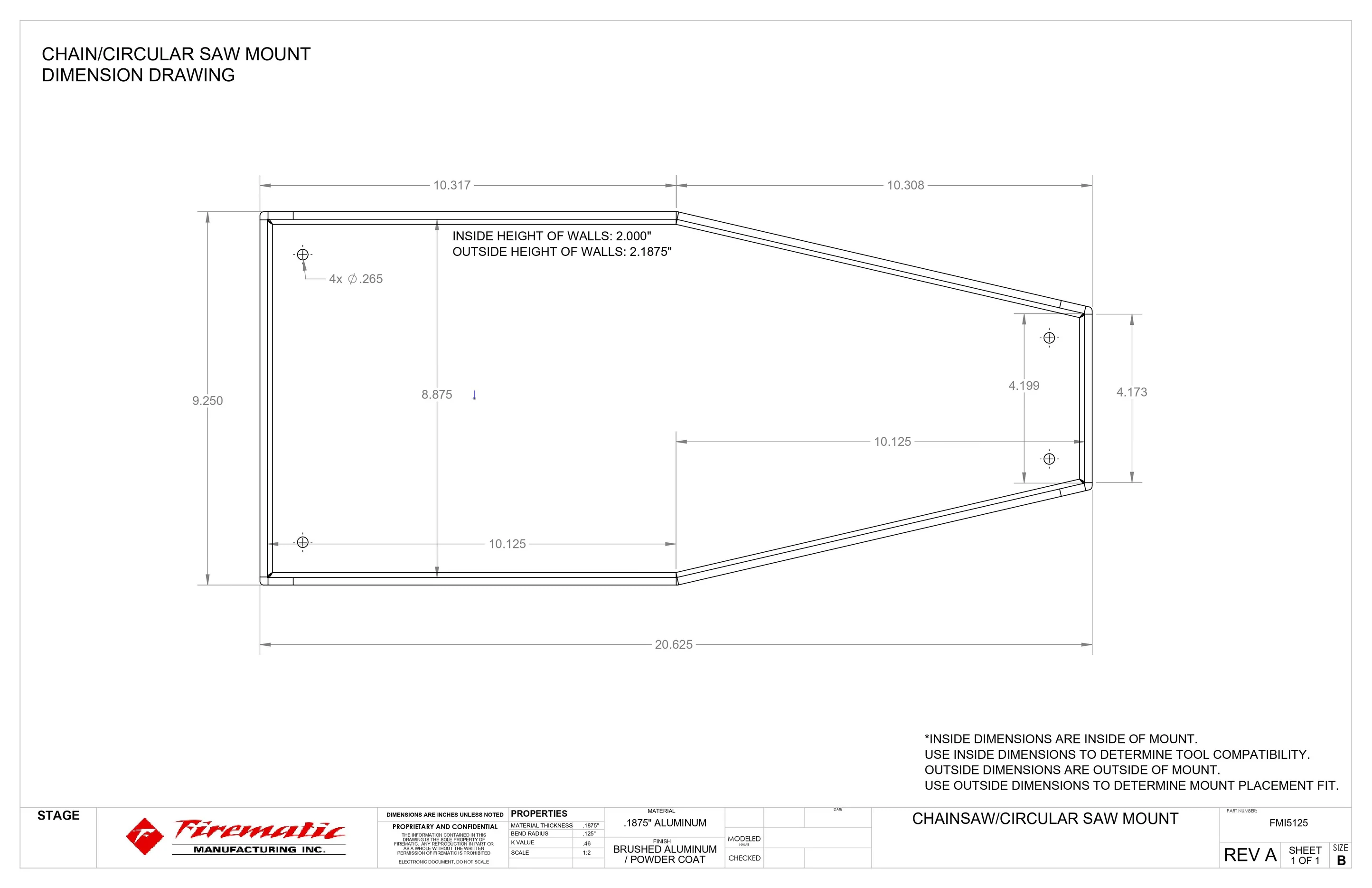 Chain/Circular Saw Mount | Redline Fire Supply