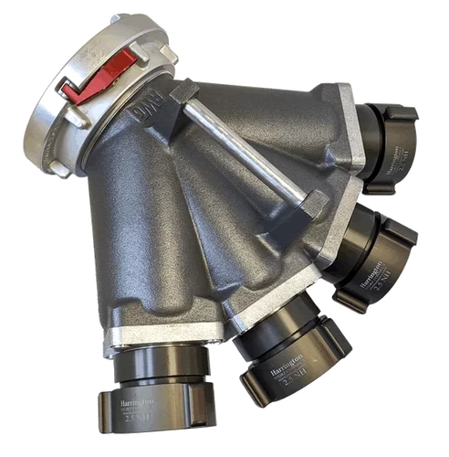 4-Way Siamese Valve | Redline Fire Supply
