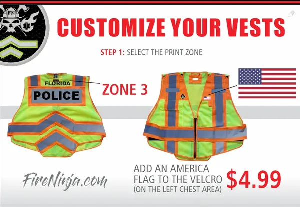 ULTRABRIGHT BLUE - POLICE PUBLIC SAFETY VEST | Redline Fire Supply