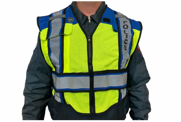 ULTRABRIGHT BLUE - POLICE PUBLIC SAFETY VEST | Redline Fire Supply