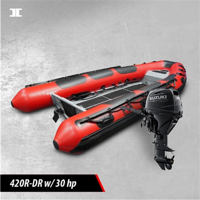420R-DR (13' 6") INMAR Dive / Rescue (Rigid Aluminum Hull) Inflatable ...
