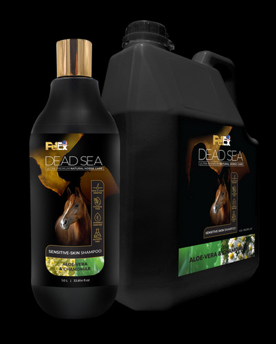 שמפו לסוסים עם מינרלים מים המלח אלוורה וקמומיל | PetPurity