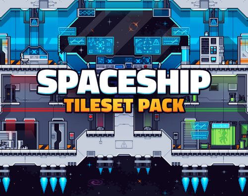 Spaceship Tileset Pack | Mucho Pixels