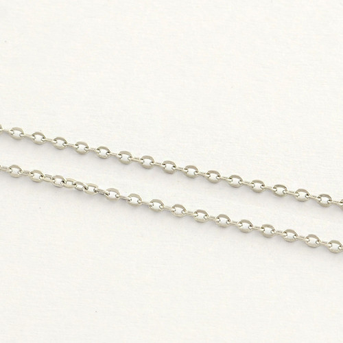 Chaînes de câbles , soudé, , Ovale Plat, 2x1.5x0.4 mm | walali-walala EI