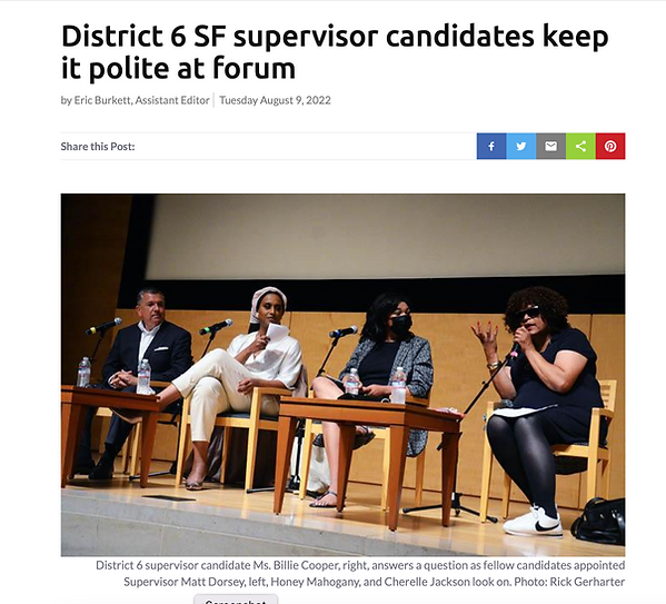DISTRICT 6 DEBATES | My Site