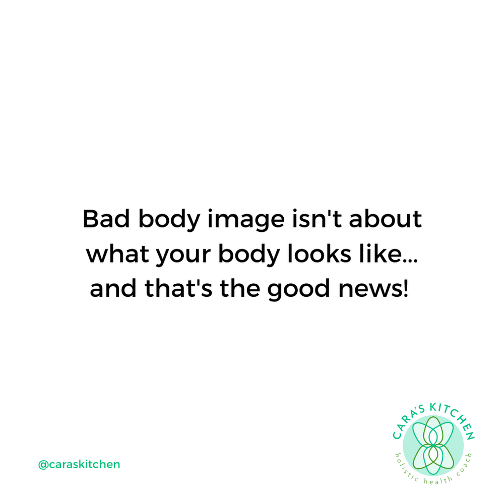 BAD BODY IMAGE IS NOT ABOUT WHAT YOUR BODY LOOKS LIKE..., AND THAT'S ...