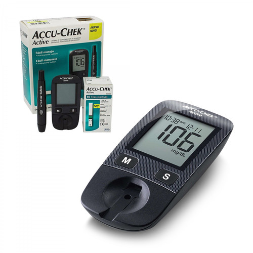 Accu-Chek Active Glucometer with 10 Strips and 10 Lancets | Duomedic