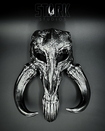 Chrome Dragon Skull Wall Hanger | Stark Studios