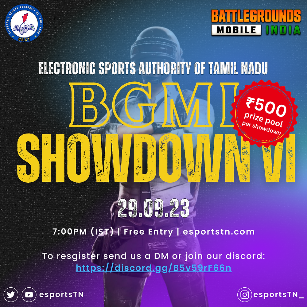 ESAT BGMI Showdown VI: Arrives September 29, 2023 - Sign Ups Opened