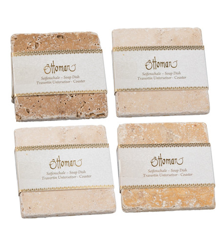 Ottoman: Travertine coaster | Lighthouse