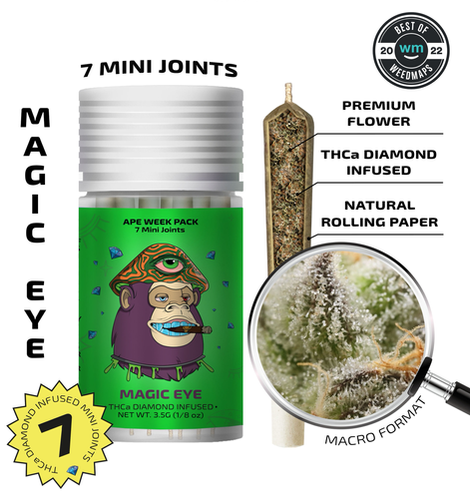 APE Magic Eye 7 Mini Infused Joints | Cannabis Hunter SD