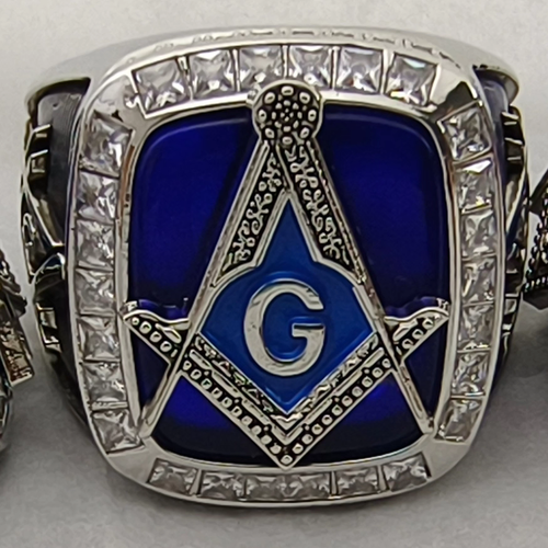 Blue Stone Master Mason Ring | The Ring Creator