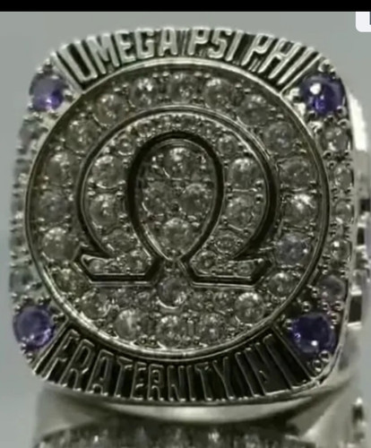 Omega Psi Phi Fraternity, INC 4 PURPLE STONES OMEGA FRONT RING | The ...