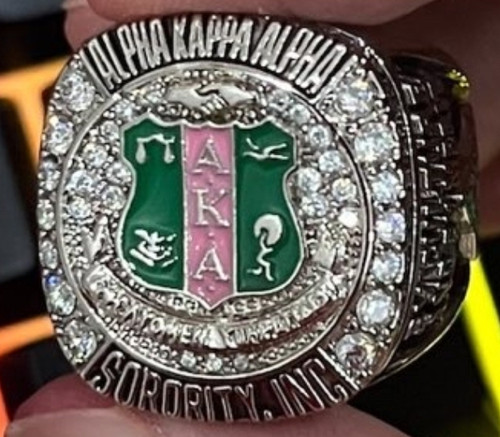 ALPHA KAPPA ALPHA SHIELD RING | The Ring Creator