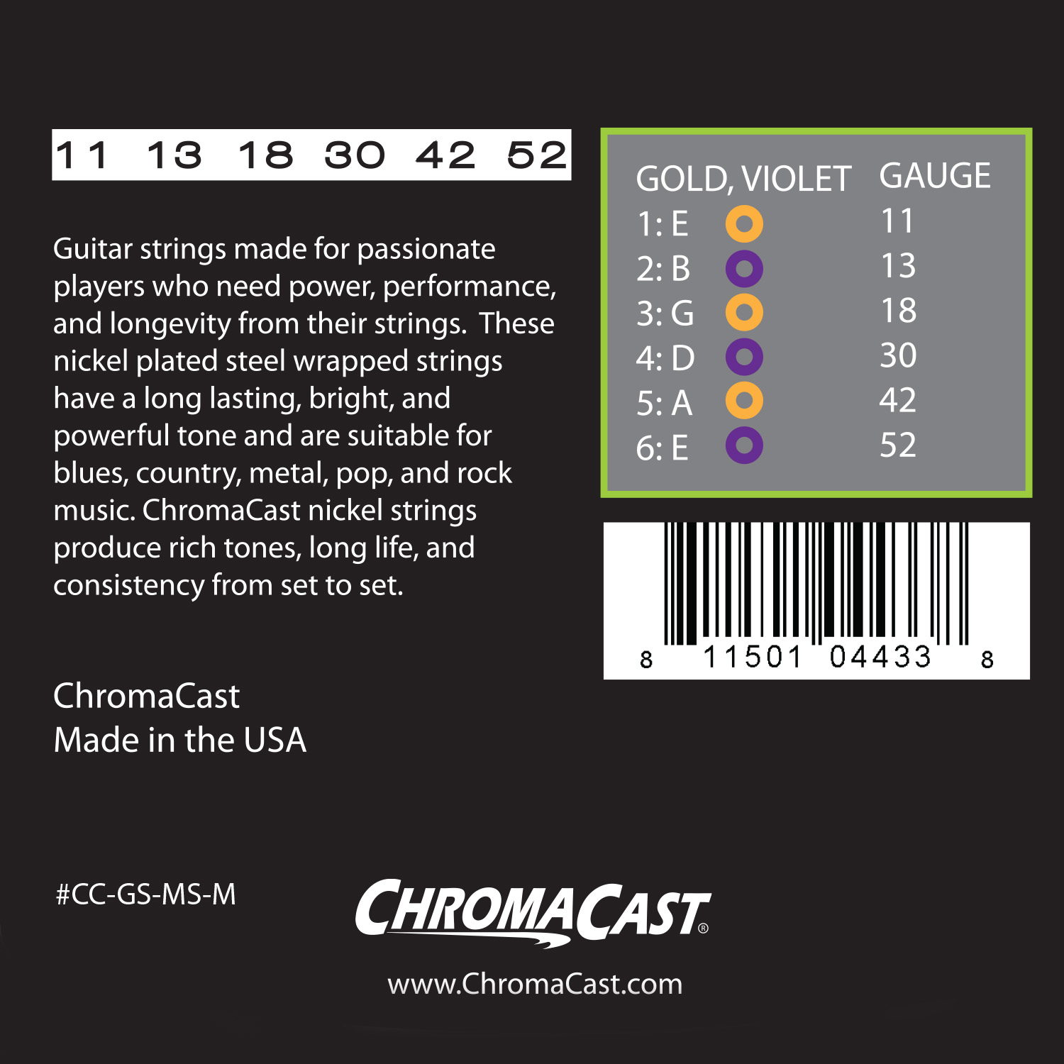 ChromaCast Guitar Strings