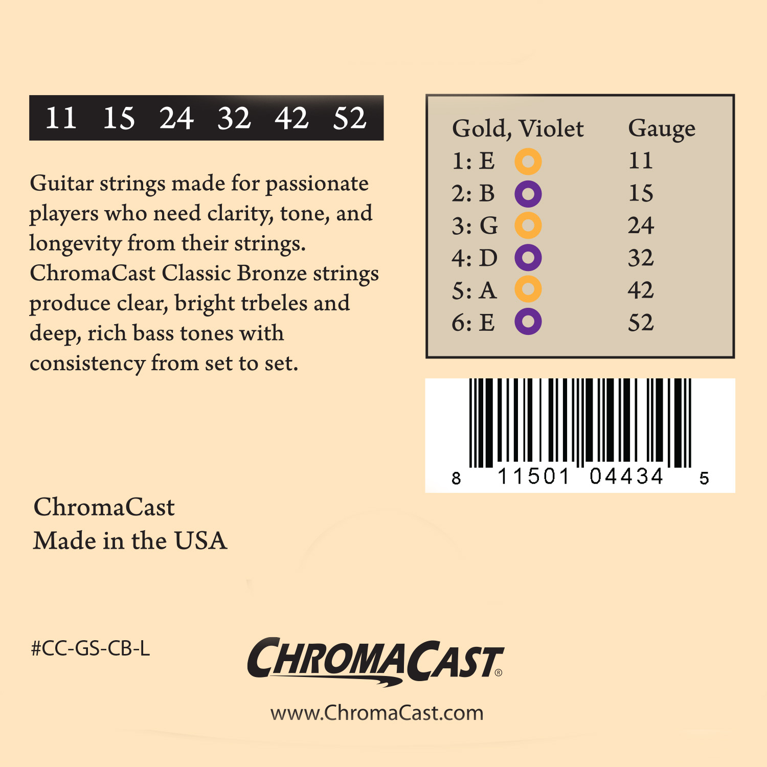ChromaCast Guitar Strings