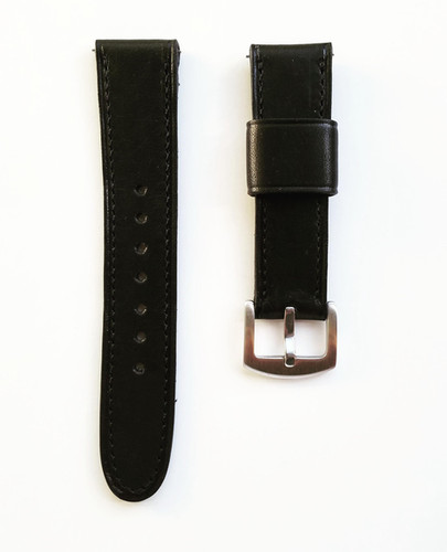 Black Dublin Horween Leather Strap Quick Release | Farr and Swit