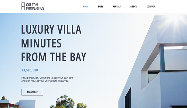 Real Estate Website Templates Business Wix
