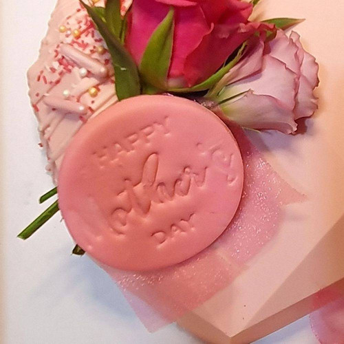 fondant disk with message | the country cakery