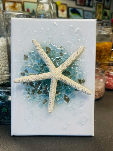 5X7 Starfish Art Home Kit | Crushed Glass PCB