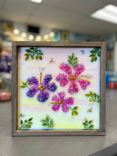 Hibiscus Flowers Home Kit | Crushed Glass PCB