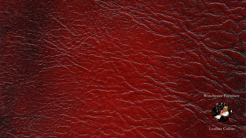 'Antique Red Leather Chesterfield Sofa Hand Made in England'