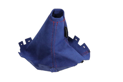 Alcantara Shift Boot Blue w/ Red Thread Subaru STI (2008-2014) | Dark ...