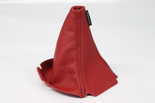 Red Gaucho Leather Shift Boot w/ Black Thread Subaru Impreza & WRX ...