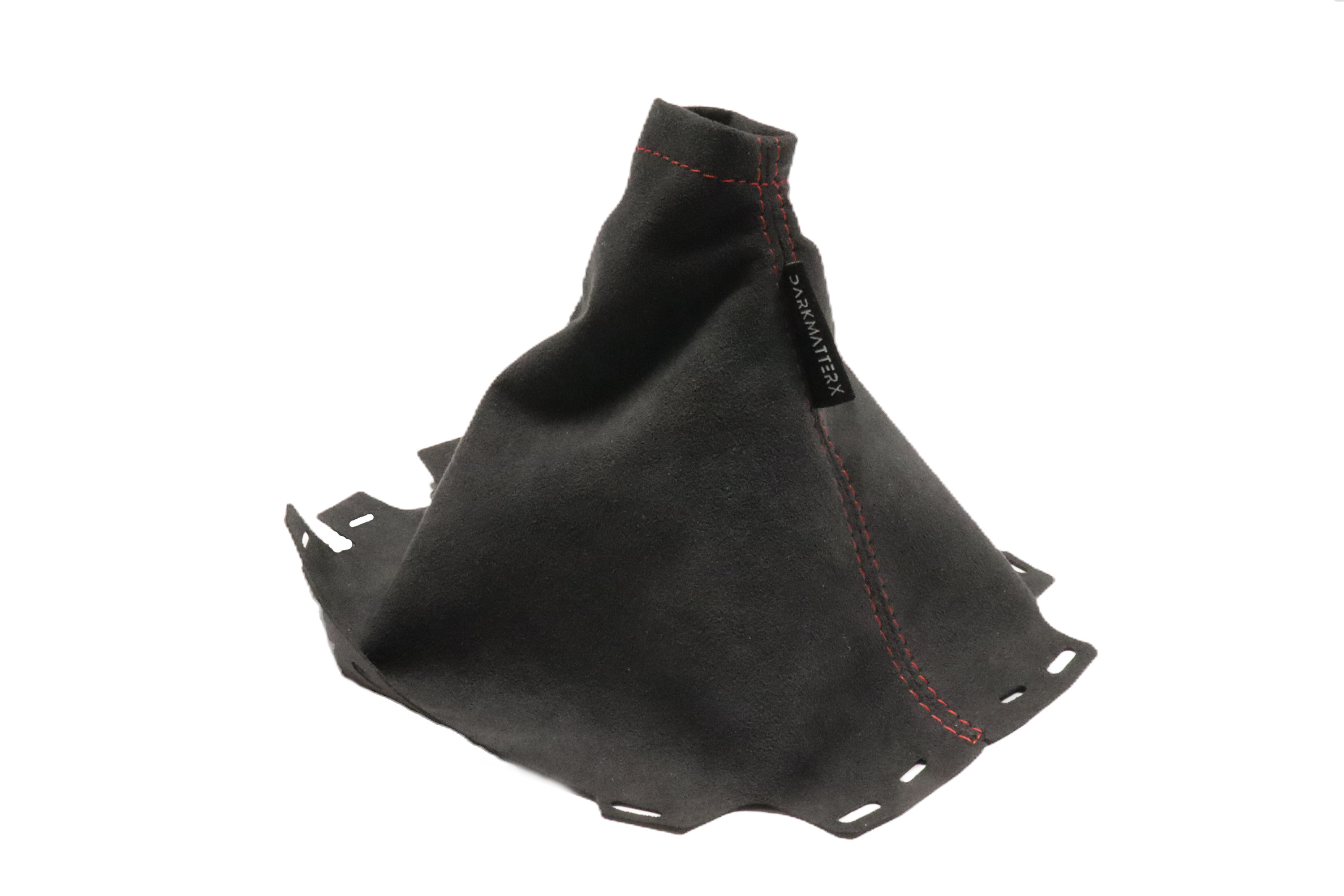 Alcantara Shift Boot Charcoal Black w/ Red Thread Subaru WRX (2015-2021 ...