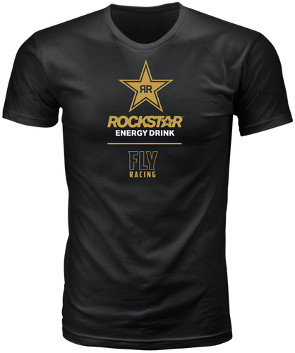 FLY ROCKSTAR TEE BLACK/GOLD | Fly Racing Chile