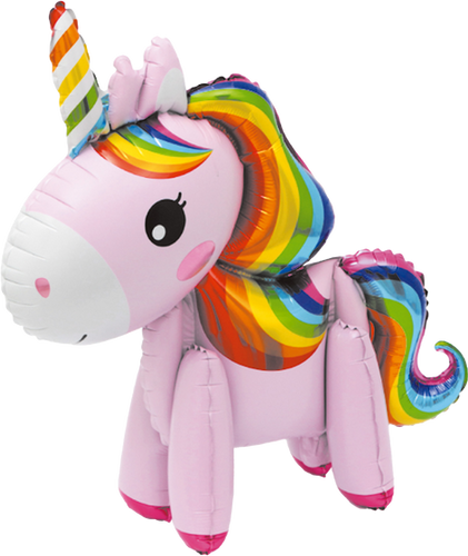 22" Standing Unicorn Mylar Balloon | A Burst of Colors