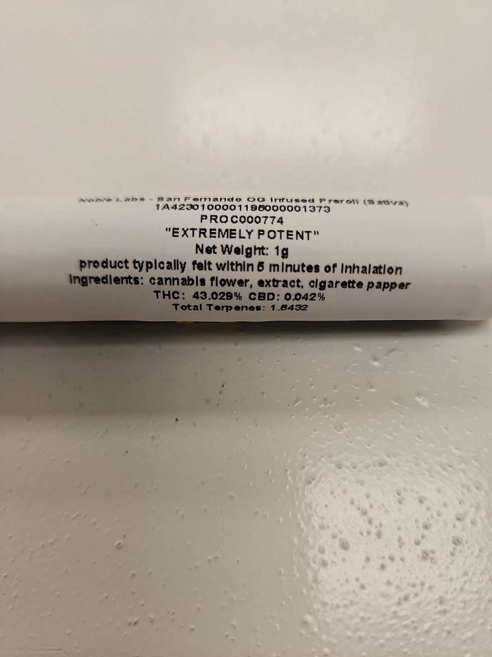 San Fernando 1G Infused Pre Roll - Noble Labs | Coast Cannabis, LLC San Fernando 1G Infused Pre Roll - Noble Labs | Coast Cannabis, LLC