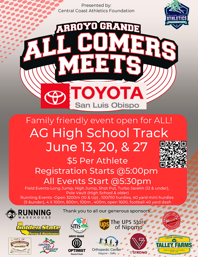 Events | Central Coast Athletics