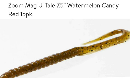 Zoom Mag UTale 7.5" Watermelon Candy Red 15 pack | Edisto River Outdoor