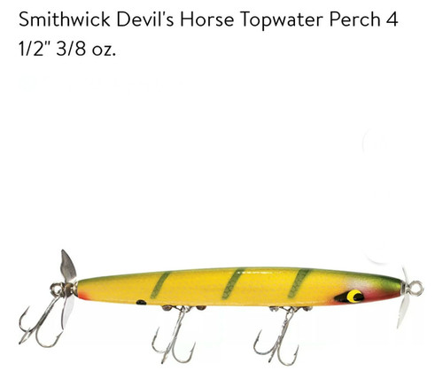 Smithwick Devil's Horse 3/8 Topwater Perch | Edisto River Outdoor