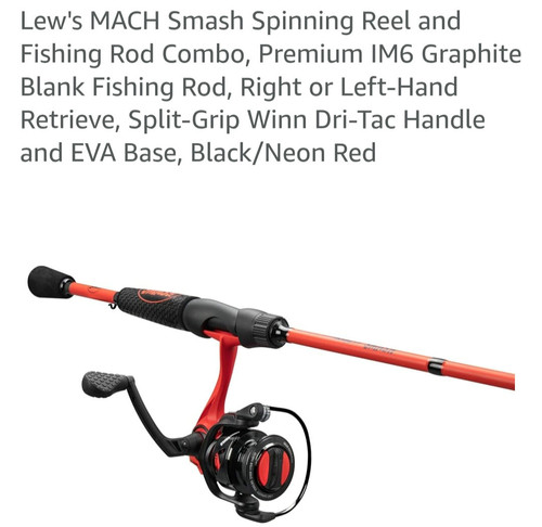 Lew’s Mach Smash Spinning Combo 3000-6'6Rod | Edisto River Outdoor