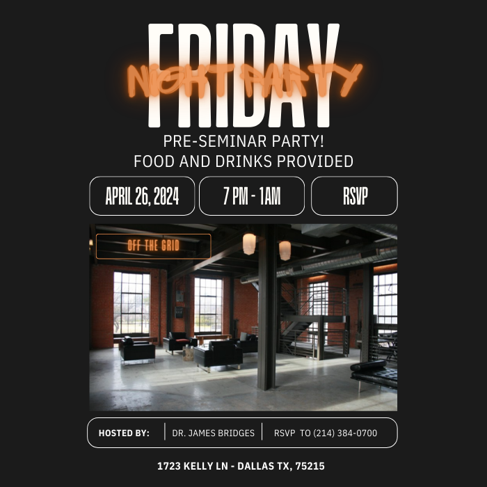 Dallas Pre-Seminar Party | Pinnacle Members