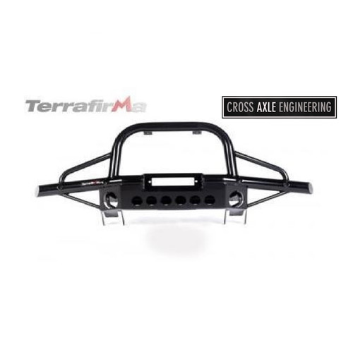 Terrafirma Tubular Winch Bumper/Bullbar for Defender | crossaxleengineering