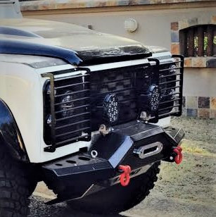 Headlight Guard Set for Defenders - Heavy Duty | crossaxleengineering