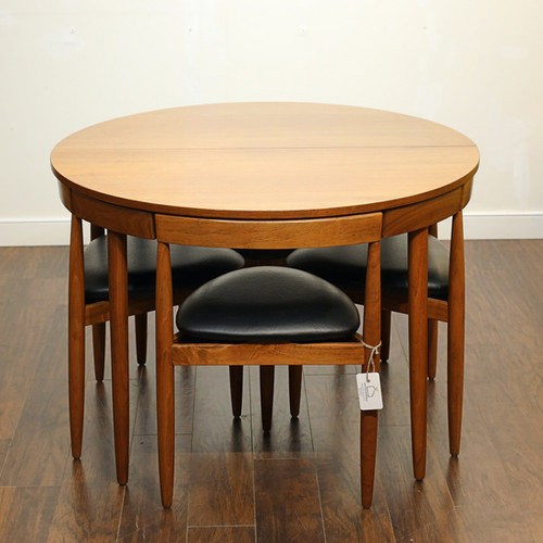 Vintage MCM Walnut Dining Set in Style of Hans Olsen's "Dinette ...