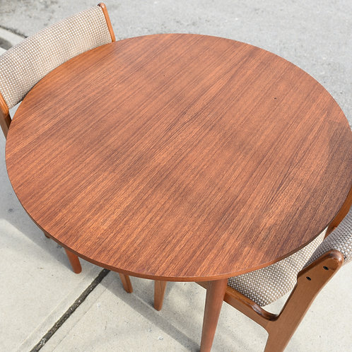 Compact Vintage MCM Teak Kitchen Table | bananalab
