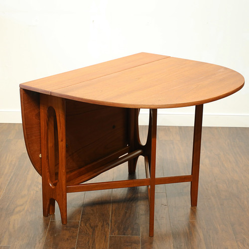 Rare Vintage Norwegian MCM Gate Leg Dining Table | bananalab