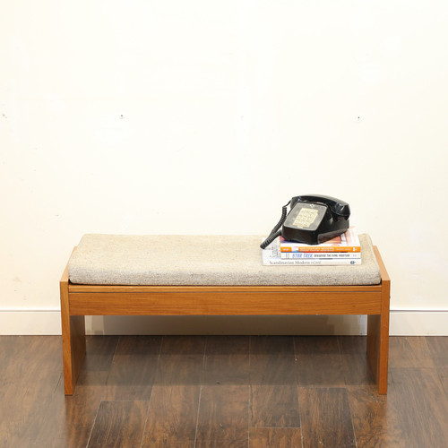 Vintage MCM Teak Bench | bananalab