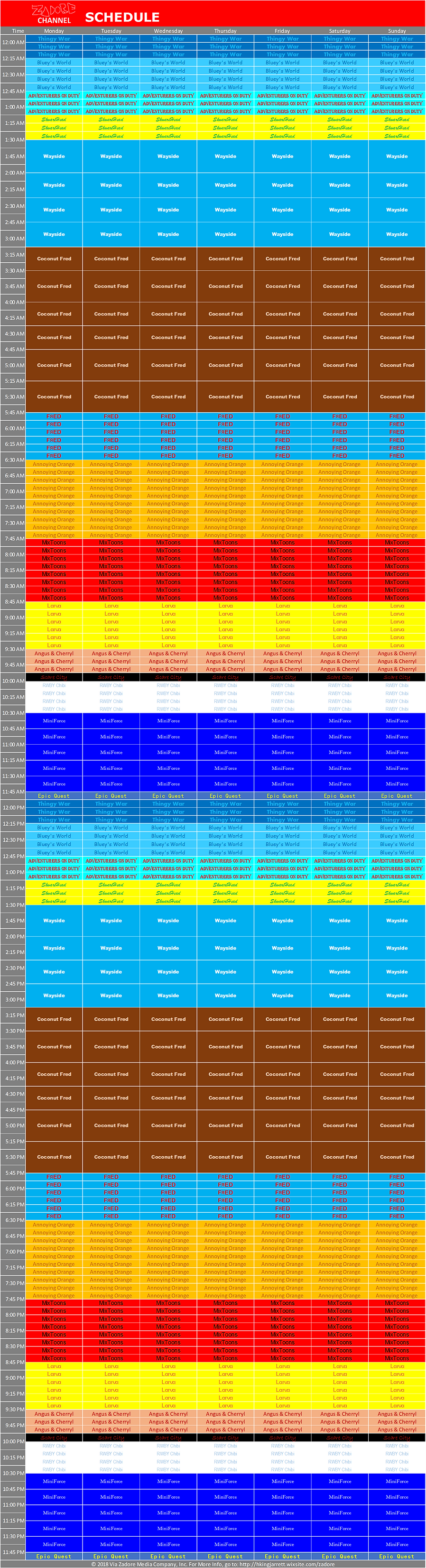 SCHEDULE(24/7) | zadore-official