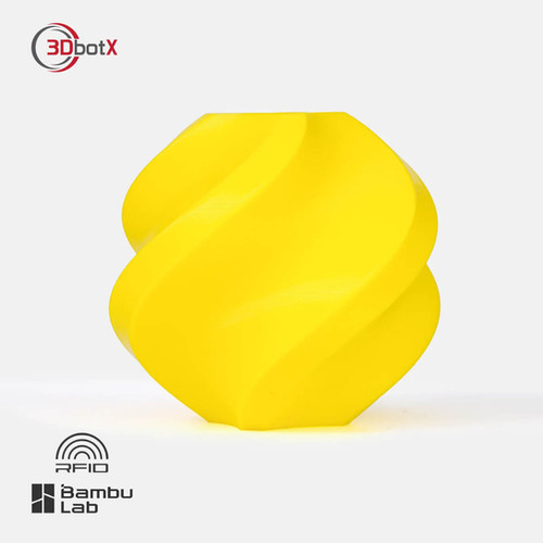 גליל פילמנט איכותי מתוצרת Bambu Lab מסוג PLA Tough בצבע צהוב | 3DbotX