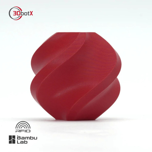 גליל פילמנט איכותי מתוצרת Bambu Lab מסוג PLA Matte בצבע אדום כהה | 3DbotX